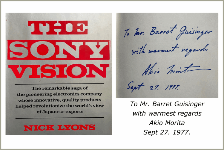 The Sony Vision signed book: Consumer electronics trends